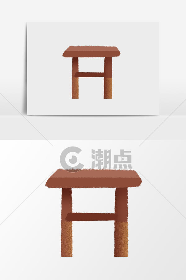 手绘水彩小木凳素材通用背景1024*1540图片素材免费下载-编号1075473-潮点视频