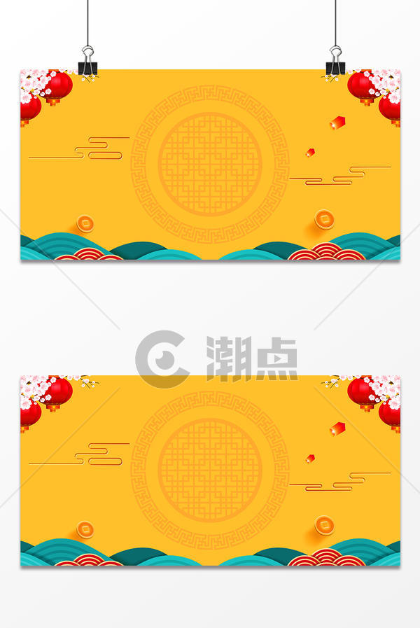中国风开门红灯笼纹理元宵节海报背景图通用背景1024*1531图片素材免费下载-编号1214630-潮点视频