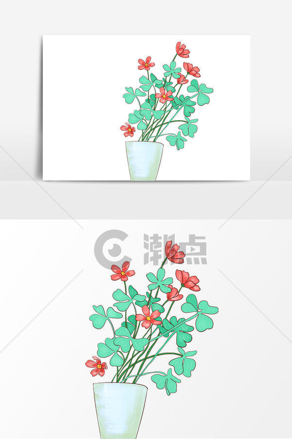 春季植物盆栽元素设计元素1024*1540图片素材免费下载-编号1223531-潮点视频