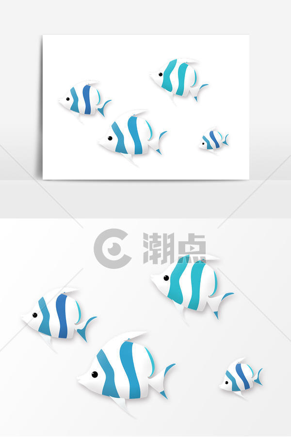 卡通立体海洋鱼类元素设计元素1024*1540图片素材免费下载-编号1233567-潮点视频