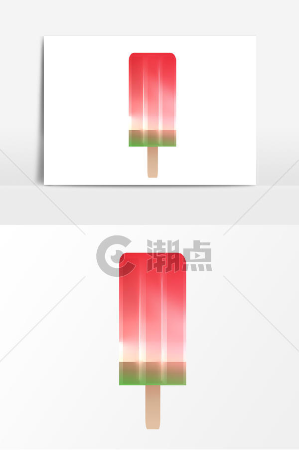 清新夏日渐变梦幻西瓜汁冰棍雪糕设计元素1024*1540图片素材免费下载-编号1292181-潮点视频