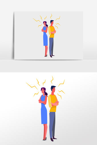 夫妻情感感情破裂设计元素1024*1540图片素材免费下载-编号1337897-潮点视频