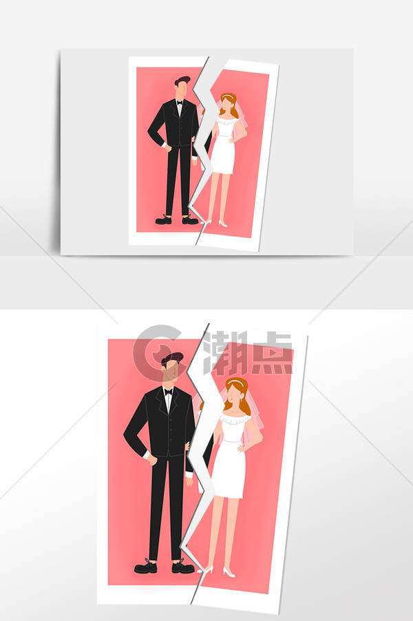 夫妻情感感情破裂设计元素1024*1540图片素材免费下载-编号1337897-潮点视频