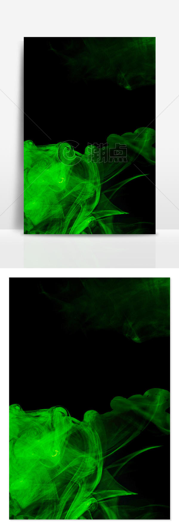 抽象绿色烟雾背景纹理通用背景1024*3037图片素材免费下载-编号1357875-潮点视频