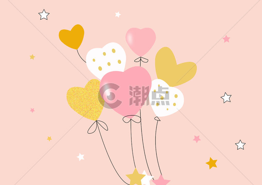 游乐园气球派对插画插画原画3000*2120图片素材免费下载-编号1196-潮点视频