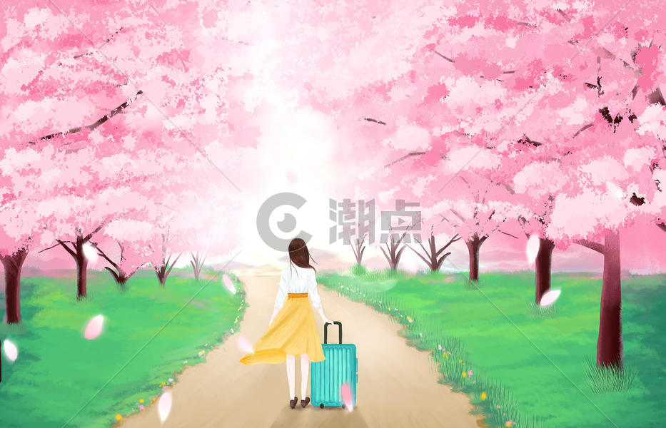 夏天的旅行插画原画466*300图片素材免费下载-编号69664-潮点视频