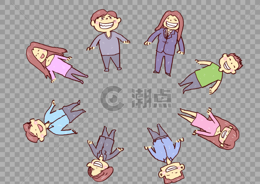 人围成圈设计元素3508*2480图片素材免费下载-编号77152-潮点视频