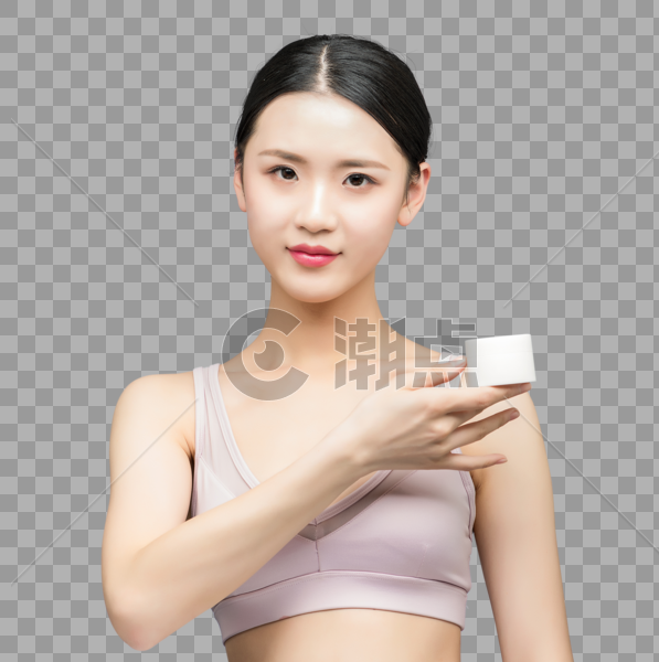 性感美女手持护肤乳设计元素1630*1637图片素材免费下载-编号97983-潮点视频