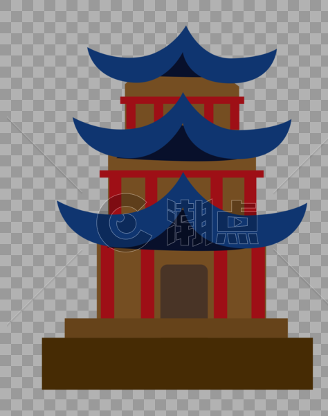 中秋节建筑设计元素1264*1600图片素材免费下载-编号137873-潮点视频