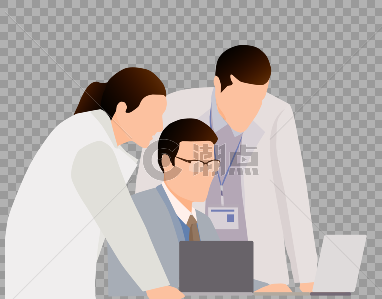 科研人物设计元素2076*1626图片素材免费下载-编号158293-潮点视频