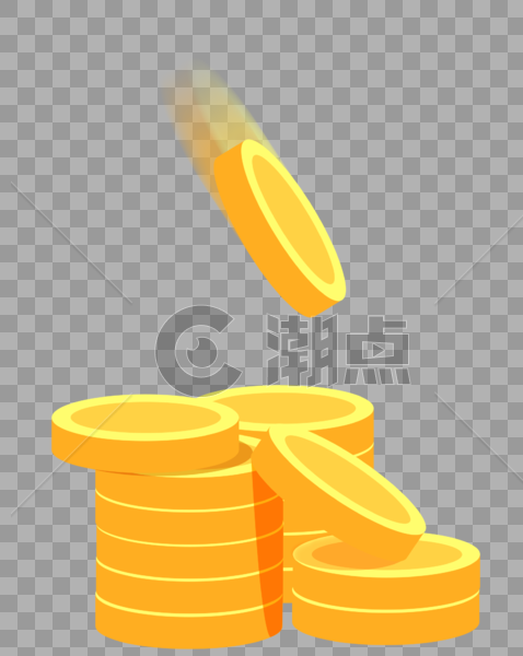 扁平化金币2.5d设计元素1582*1983图片素材免费下载-编号172744-潮点视频