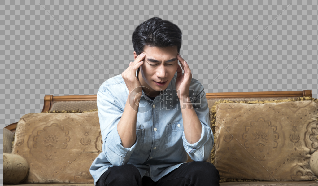 男青年头疼设计元素4134*2414图片素材免费下载-编号272823-潮点视频