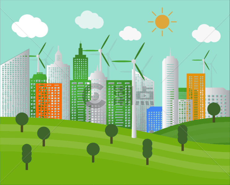 绿色低碳城市gifGIF动图860*695图片素材免费下载-编号292079-潮点视频