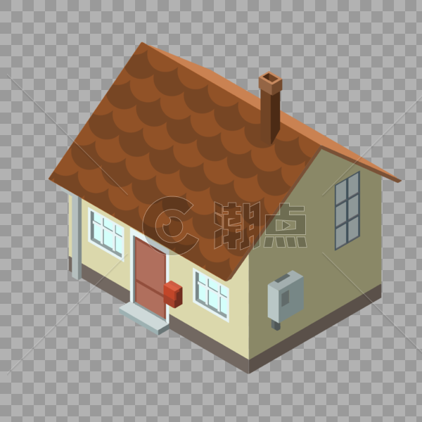 2.5D手绘建筑设计元素2048*2048图片素材免费下载-编号333290-潮点视频