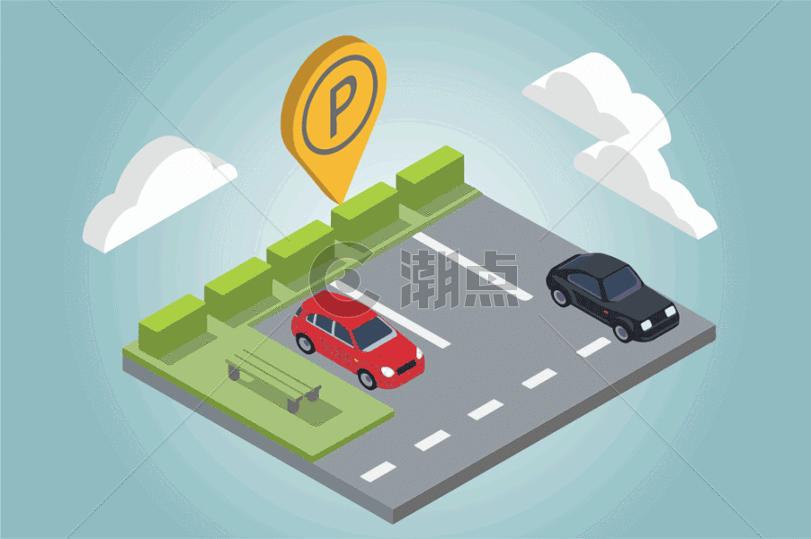2.5d停车场gifGIF动图1000*665图片素材免费下载-编号335880-潮点视频