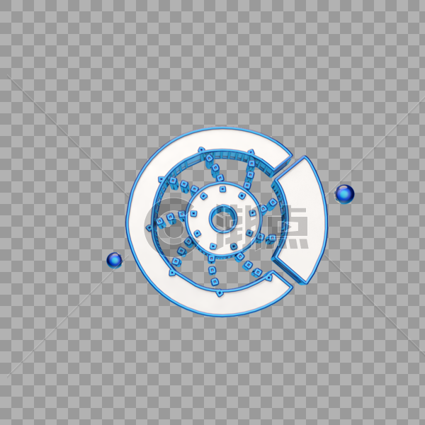 蓝色创意汽车轴承图标设计元素2000*2000图片素材免费下载-编号377030-潮点视频