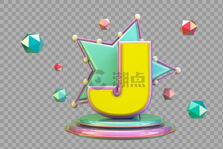 立体英文字母J设计元素3000*2000图片素材免费下载-编号419573-潮点视频