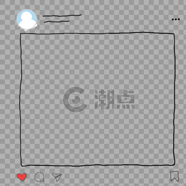 INS界面手绘边框设计元素2000*2000图片素材免费下载-编号441901-潮点视频