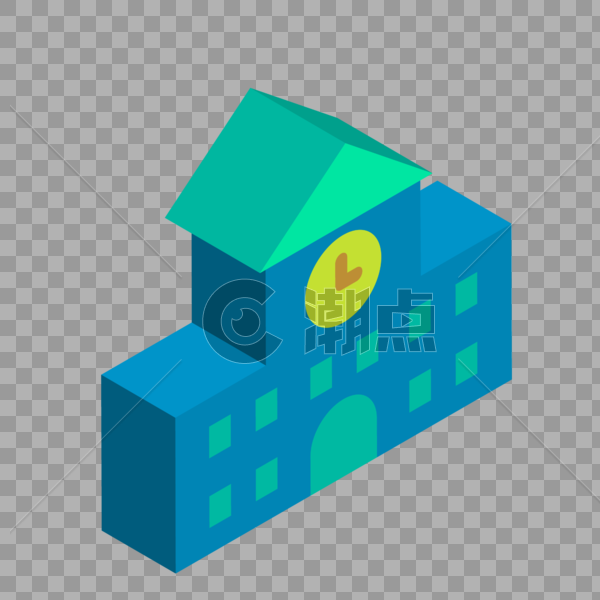 2.5D矢量建筑大楼设计元素2000*2000图片素材免费下载-编号443112-潮点视频