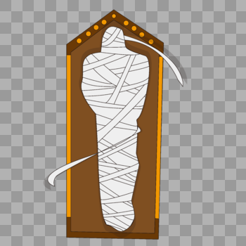 棺材中的木乃伊设计元素2084*2084图片素材免费下载-编号378216-潮点视频