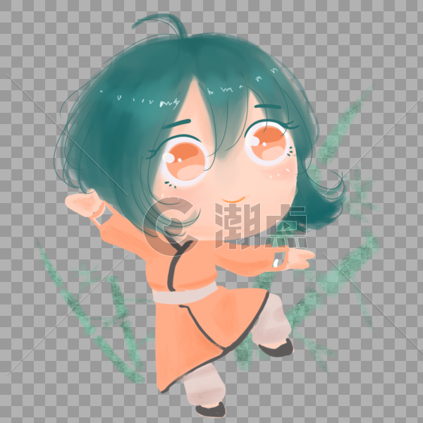 功夫小妹设计元素1100*1100图片素材免费下载-编号490271-潮点视频