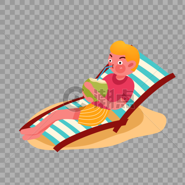 沙滩男孩设计元素2000*2000图片素材免费下载-编号520268-潮点视频