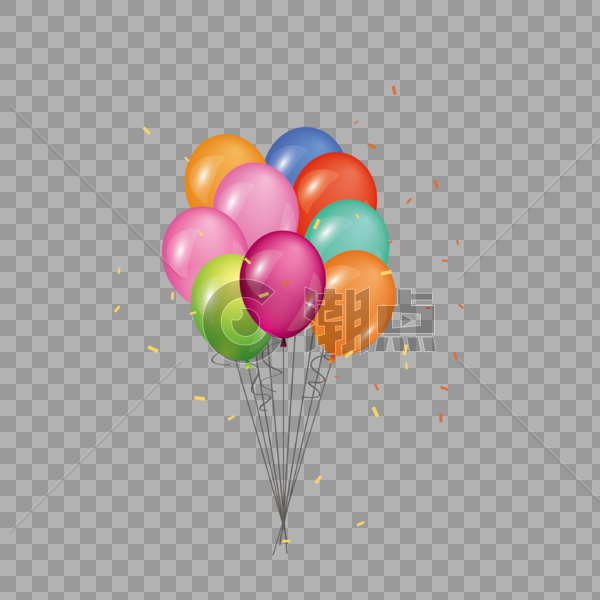 上升的气球设计元素2835*2835图片素材免费下载-编号521185-潮点视频