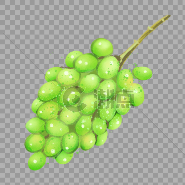夏季水果葡萄青提设计元素2000*2000图片素材免费下载-编号522096-潮点视频