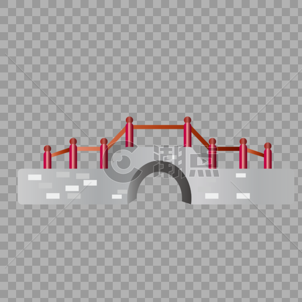 AI矢量图古代中国建筑桥拱桥桥元素设计元素2363*2363图片素材免费下载-编号542202-潮点视频