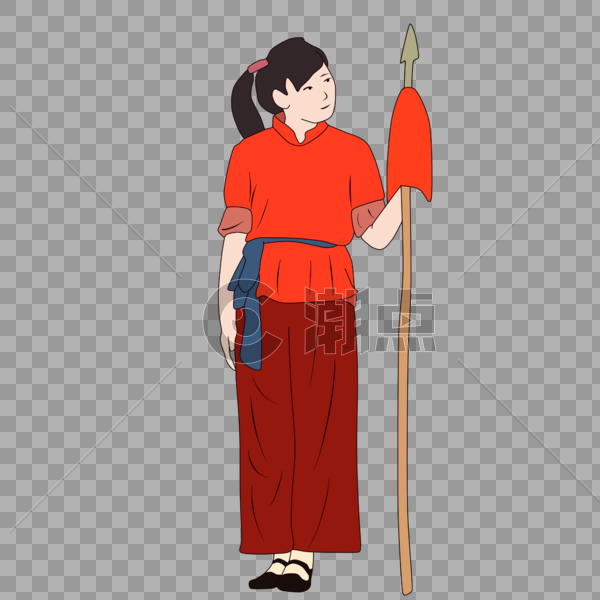 抗战小女孩设计元素2000*2000图片素材免费下载-编号553792-潮点视频