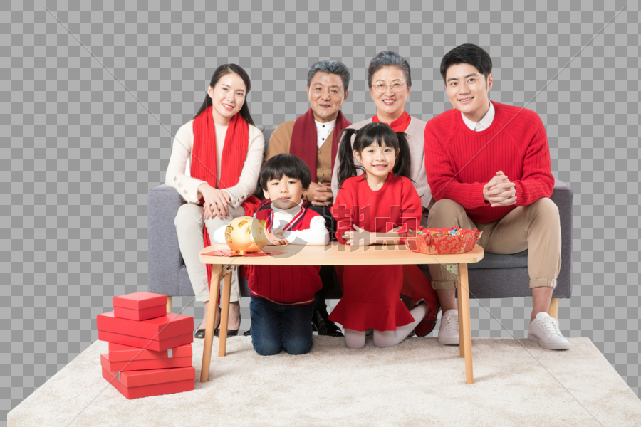 新年全家欢聚设计元素2465*1643图片素材免费下载-编号561202-潮点视频