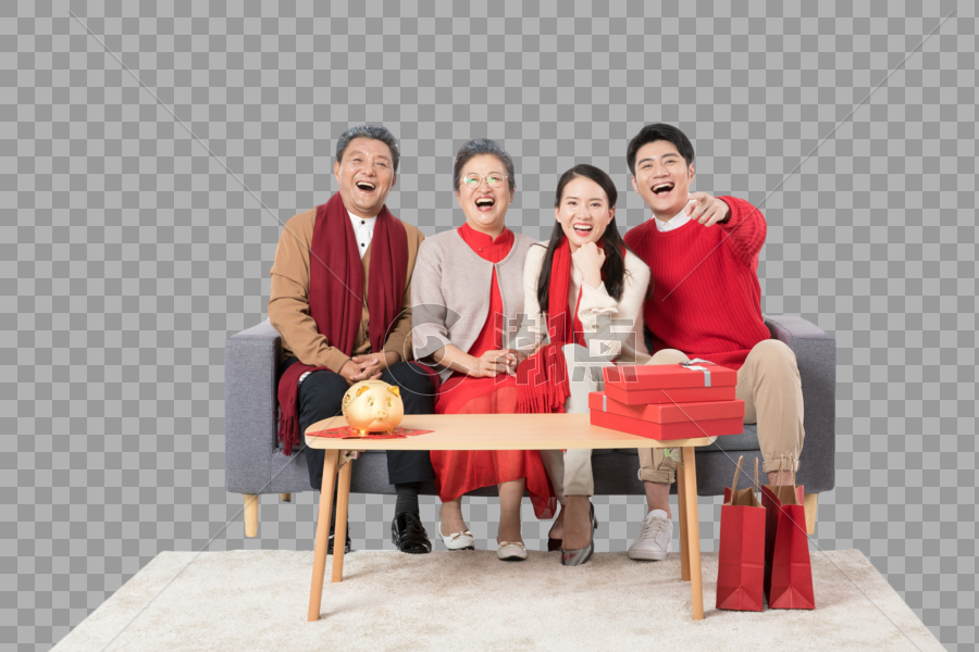 新年一家人开怀大笑设计元素2465*1643图片素材免费下载-编号561248-潮点视频