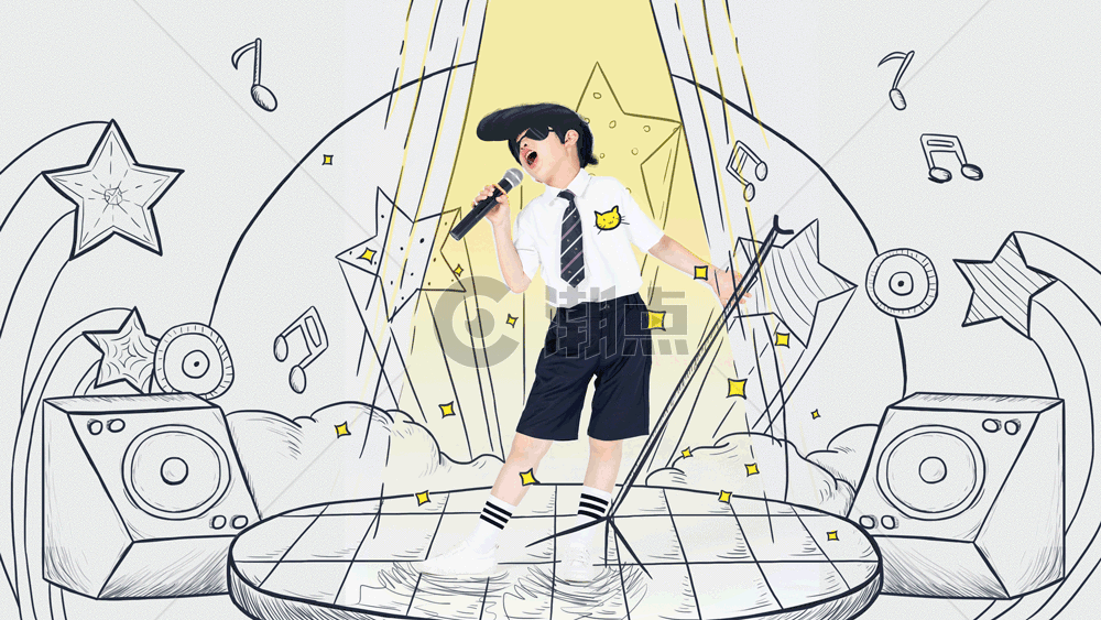 童心与梦想之猫王gifGIF动图1000*563图片素材免费下载-编号564564-潮点视频