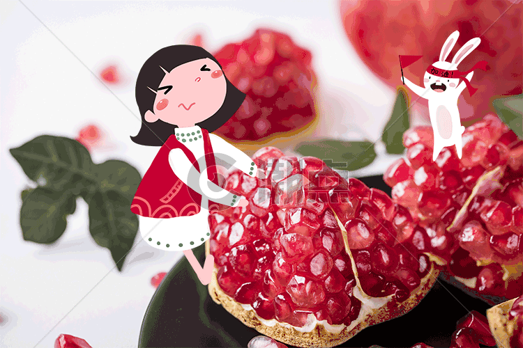 新鲜石榴gifGIF动图750*500图片素材免费下载-编号567644-潮点视频