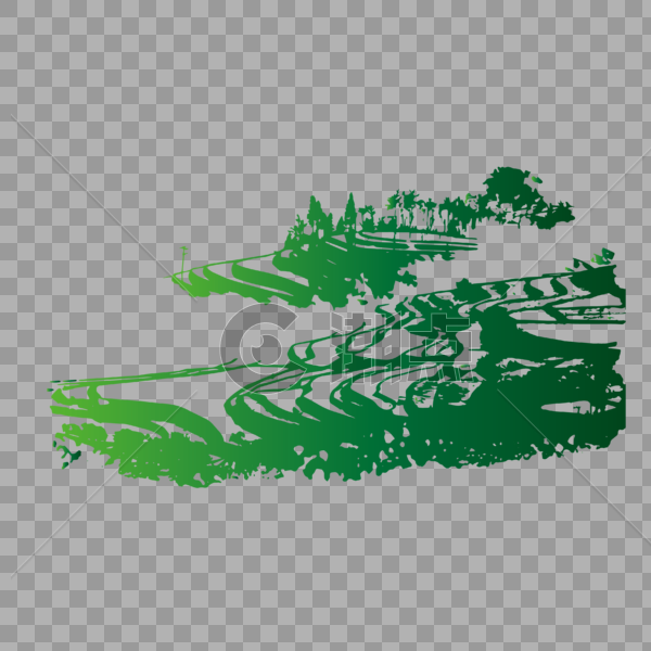 梯田耕种剪影线描设计元素3543*3543图片素材免费下载-编号590456-潮点视频