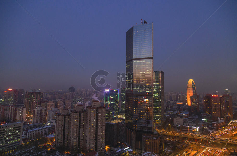 夜景CBD地区摄影图3543*2339图片素材免费下载-编号606353-潮点视频