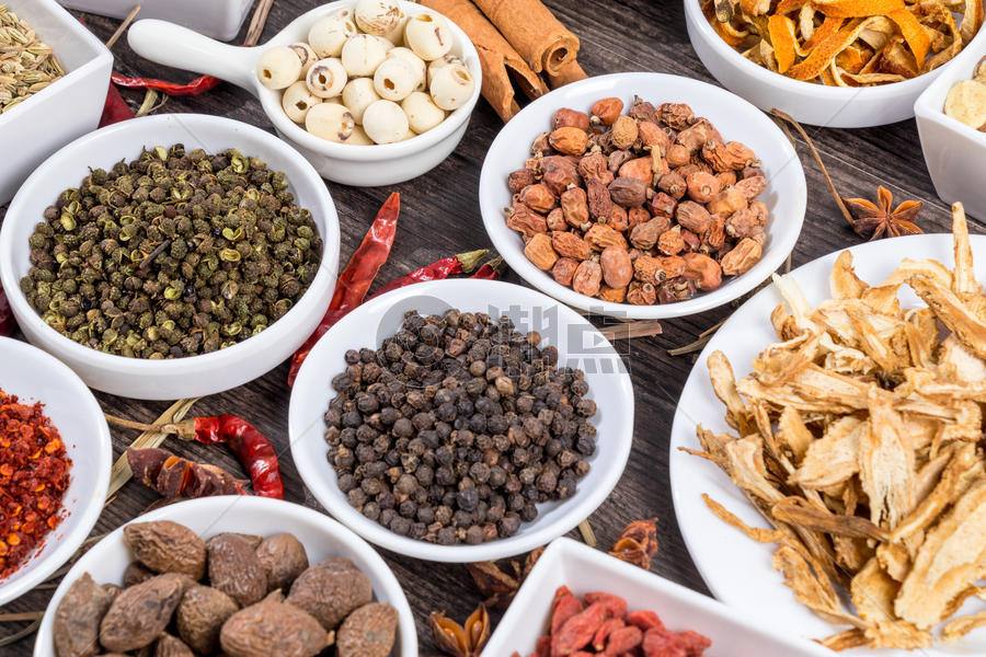 整齐排列的海底捞麻辣香料摄影图6000*4000图片素材免费下载-编号617185-潮点视频