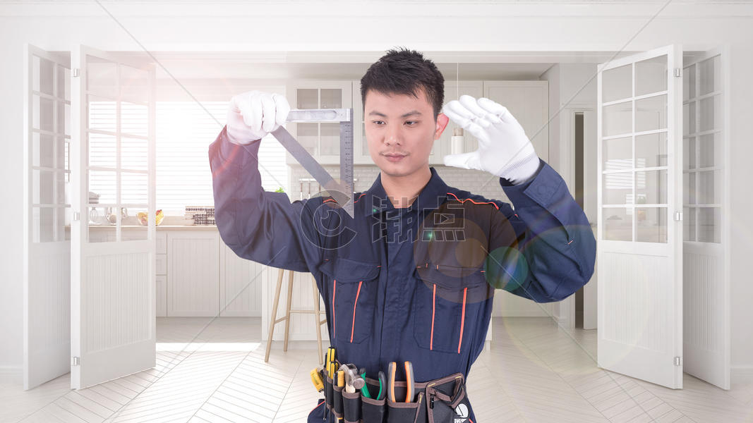 装修测量工人通用背景3557*2000图片素材免费下载-编号847090-潮点视频
