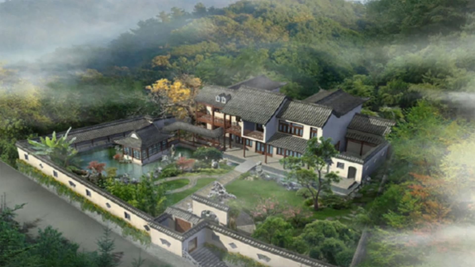 古代庭院背景mov1080P视频素材下载-编号5048283-潮点视频